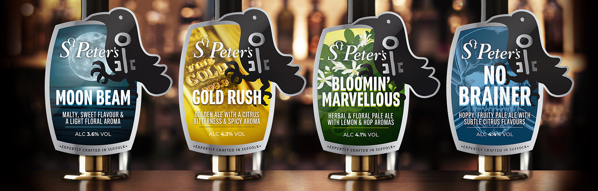 St Peter's Brewery branding and pump clip designs - The Finishing Post