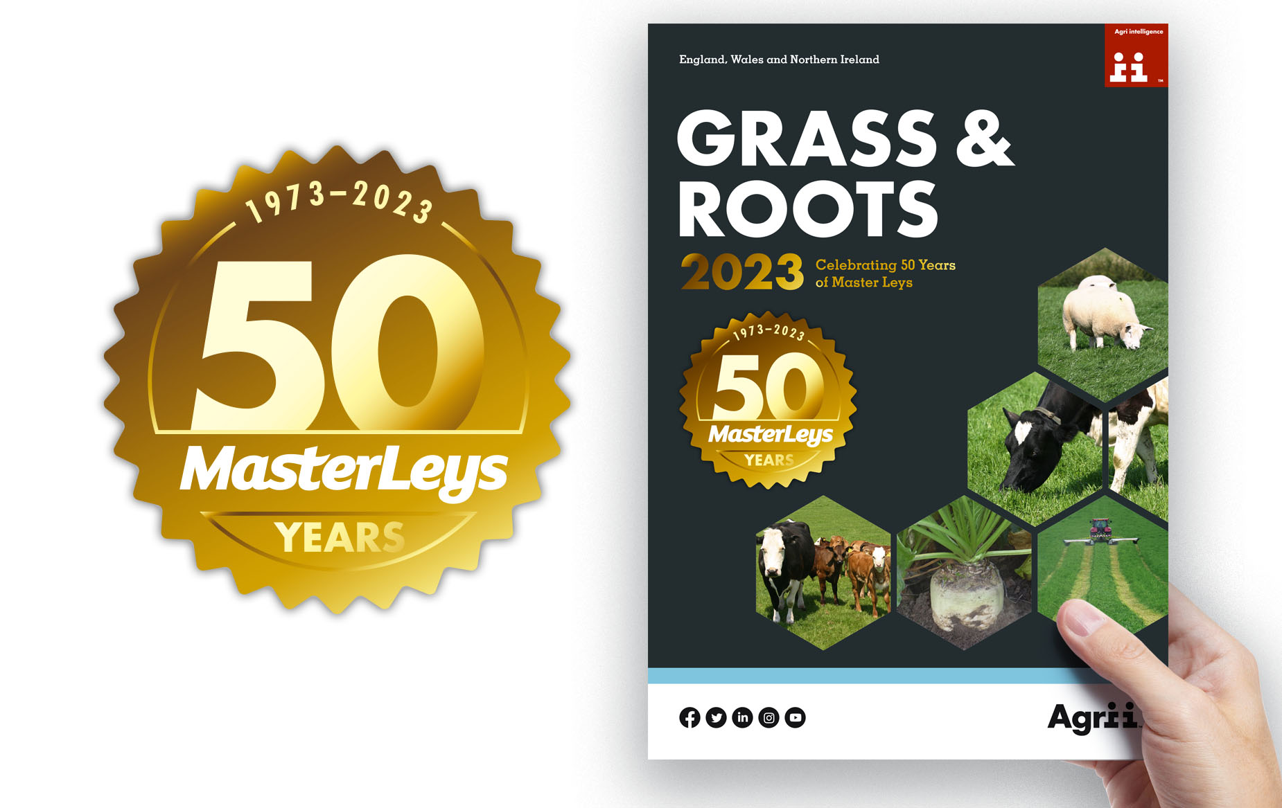 Agrii Master Leys Anniversary Branding Logo Design | The Finishing Post