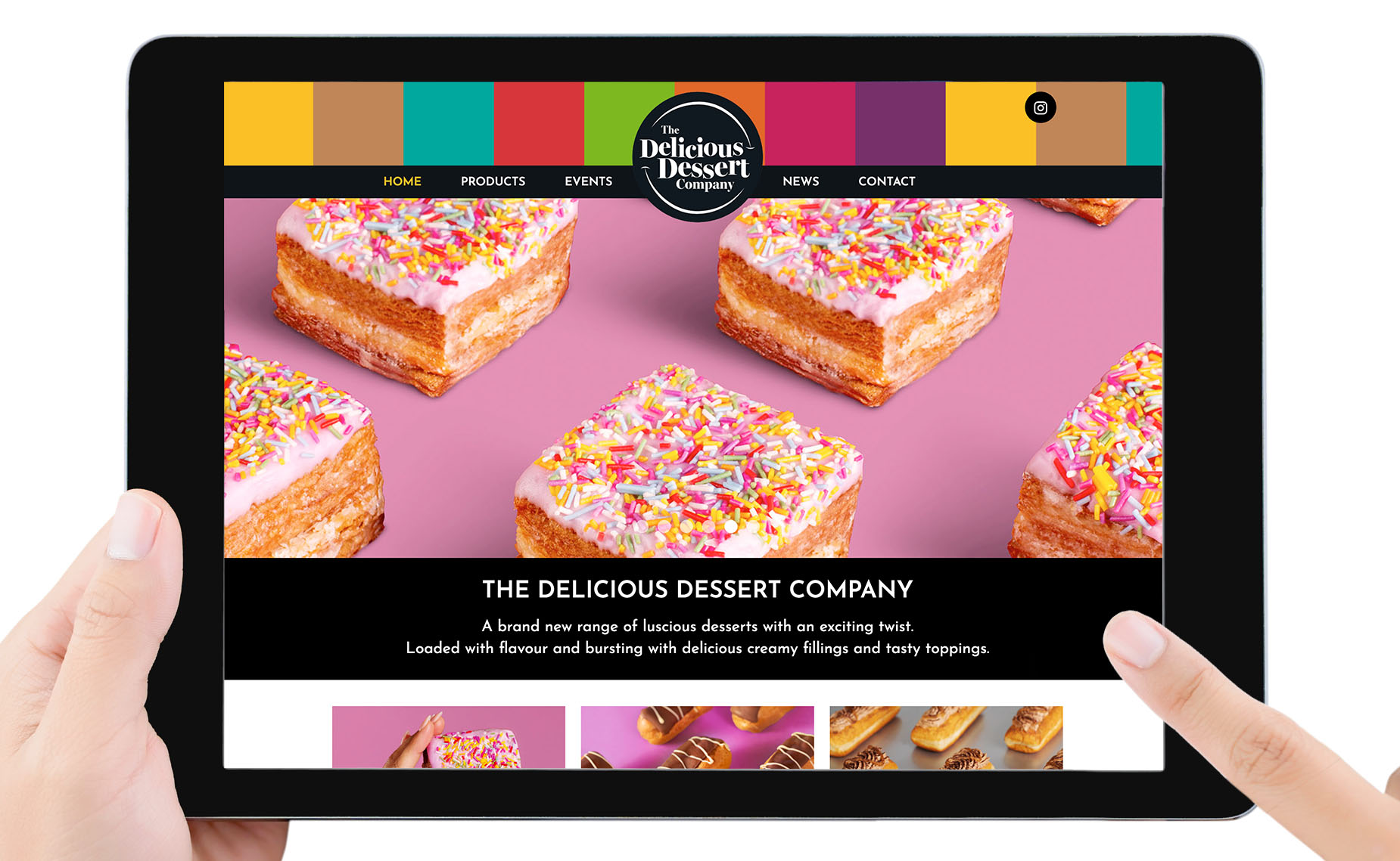 The Delicious Dessert Company Website Design | TFP